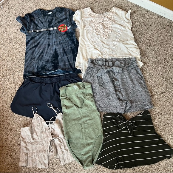 Tops | 7 Piece Lot Tops And Shorts | Poshmark